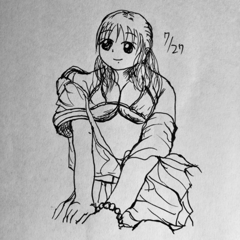 TINAMI - [イラスト]5分スケッチ 19/7/27