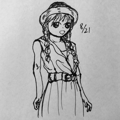 TINAMI - [イラスト]5分スケッチ 19/8/21