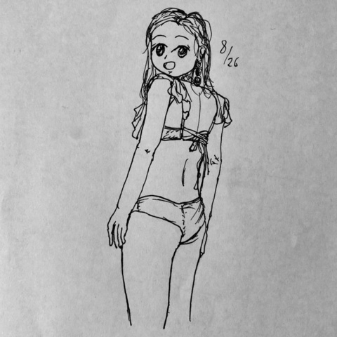 TINAMI - [イラスト]5分スケッチ 19/8/26