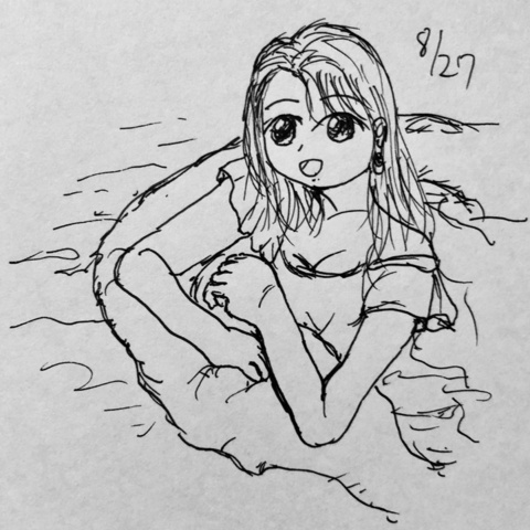 TINAMI - [イラスト]5分スケッチ 19/8/27