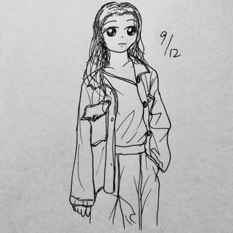 TINAMI - [イラスト]5分スケッチ 19/9/12