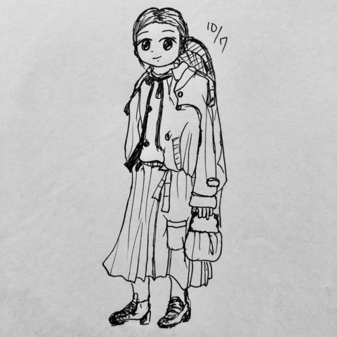 TINAMI - [イラスト]5分スケッチ 19/10/7