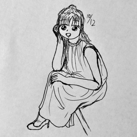 TINAMI - [イラスト]5分スケッチ 19/10/12