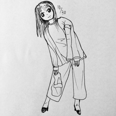 TINAMI - [イラスト]5分スケッチ 19/10/30