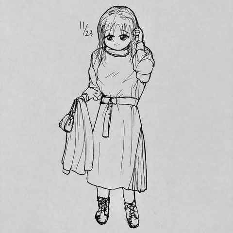 TINAMI - [イラスト]5分スケッチ 19/11/23