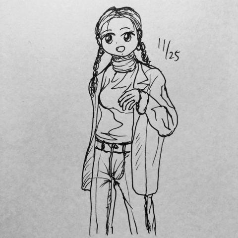 TINAMI - [イラスト]5分スケッチ 19/11/25