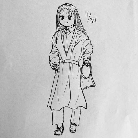 TINAMI - [イラスト]5分スケッチ 19/11/30