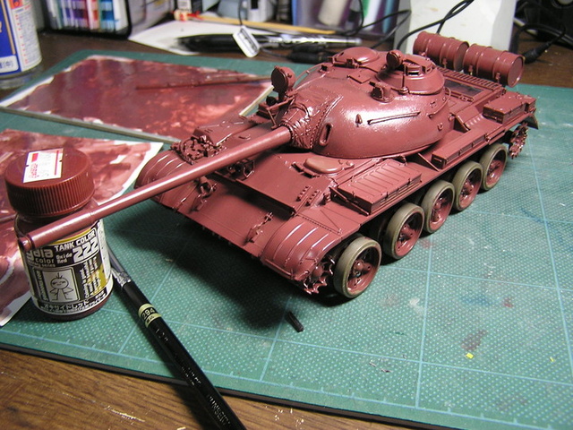 TINAMI - [モデル]タミヤ T-55製作中