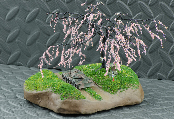 TINAMI - [モデル]74式戦車のジオラマ