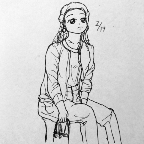 TINAMI - [イラスト]5分スケッチ 20/2/17