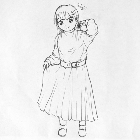 TINAMI - [イラスト]5分スケッチ 20/2/24