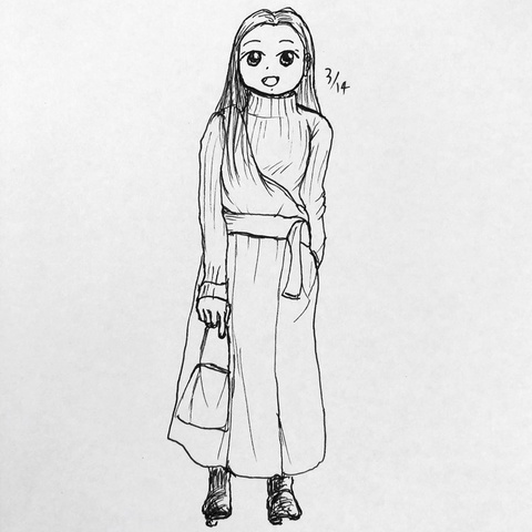 TINAMI - [イラスト]5分スケッチ 20/3/14