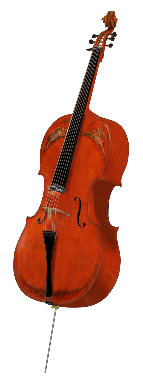 TINAMI - [イラスト]ストラディバリウス「ex ヴァチカン」ヴィオラ・ダ・ガンバ／ヴィオール（6本弦クラシックボディ）