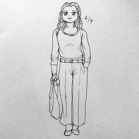 TINAMI - [イラスト]5分スケッチ 20/4/9