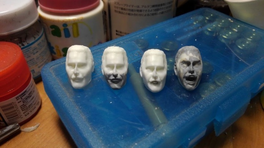 TINAMI - [モデル]【製作中2】S.H.Figuarts フレディ・マーキュリー 自作ヘッド