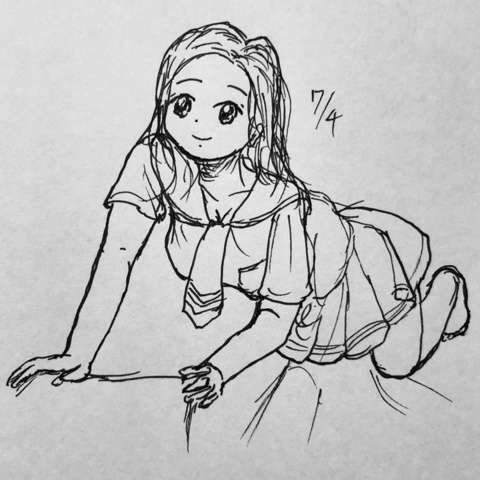 TINAMI - [イラスト]5分スケッチ 20/7/4