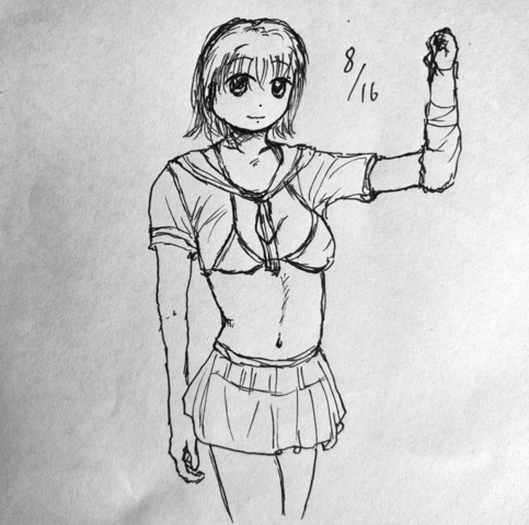 TINAMI - [イラスト]5分スケッチ 20/8/16