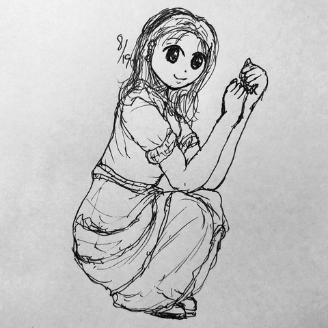 TINAMI - [イラスト]5分スケッチ 20/8/19