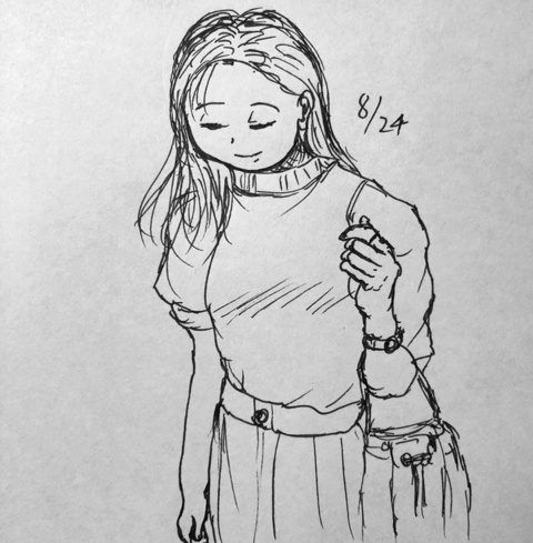 TINAMI - [イラスト]5分スケッチ 20/8/24