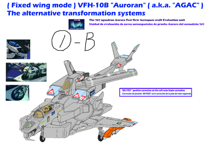 TINAMI - [イラスト](固定翼形態・新変形機構搭載) VFH-10B オーロラン