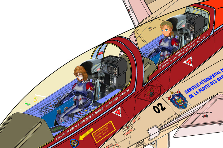 TINAMI - [イラスト]FA-111-F2D(複座型)「 ボートゥールIV」Block 50 操縦席