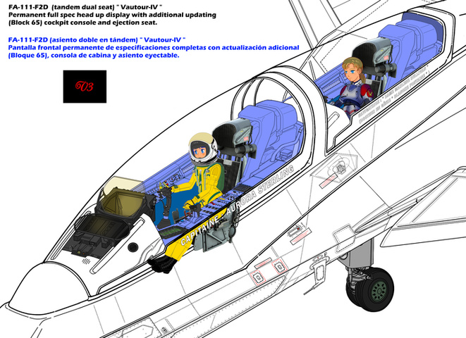 TINAMI - [イラスト]艦隊護衛戦闘機 FA-111-F2D ボートゥール-IV Block 65 完全固定・機能完備版・頭上表示装置装備 1