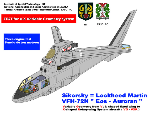TINAMI - [イラスト]（3発動機状態）シコルスキー VFH-72N 「エーオース ・オーロラン」
