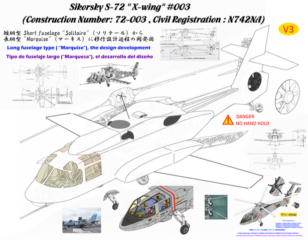 TINAMI - [イラスト](Step-03) フェネストロン装備 シコルスキー S-72 Xウイング3号機 長胴型 "Marquise ...