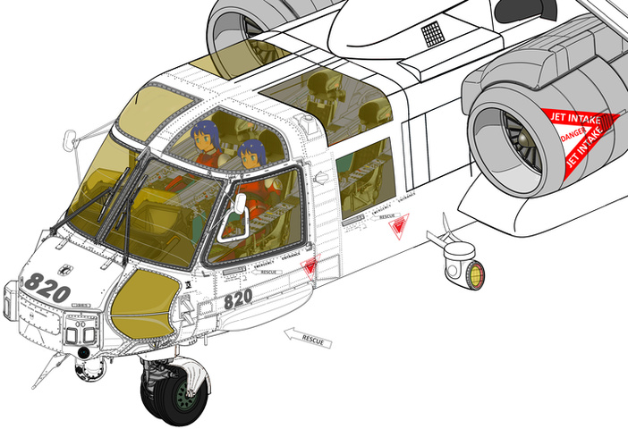 TINAMI - [イラスト](Step-17・機首 2021年4月27日5時18分の進行状況)) フェネストロン装備 シコルスキー S-72 Xウイング3号機 長胴型 "Marquise ...