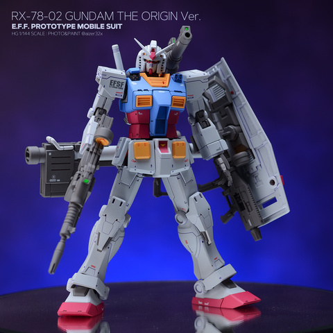 TINAMI - [モデル]HG 1/144 RX-78-02 ガンダム(GUNDAM THE ORIGIN版)