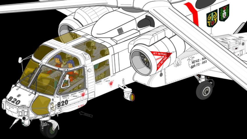TINAMI - [イラスト]（Step-31 機首のみ , 2021年5月13日_木曜日_10時00分）フェネストロン装備・哨戒型 シコルスキー S-72 長胴体型 "Marquise ...