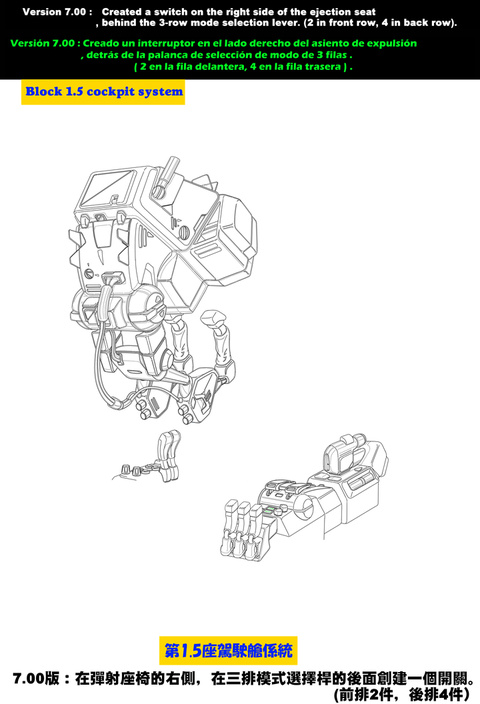 TINAMI - [イラスト]（第7版）可変戦闘機「VFH-10 オーロラン」操縦区画・主制御盤