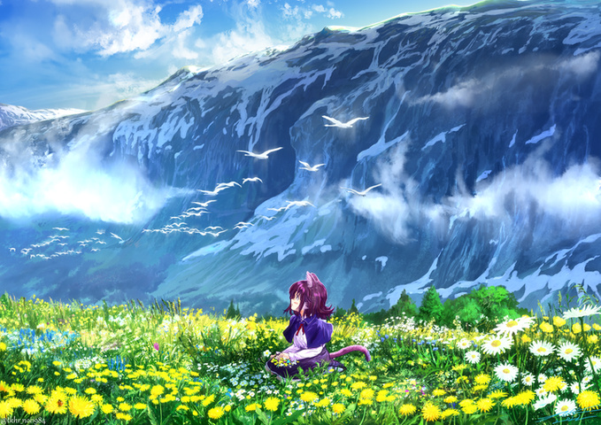 TINAMI - [イラスト]春のひととき -spring heart-