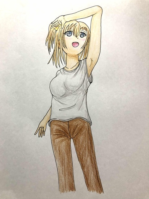 TINAMI - [イラスト]パンツルック穂乃果 22/8/21