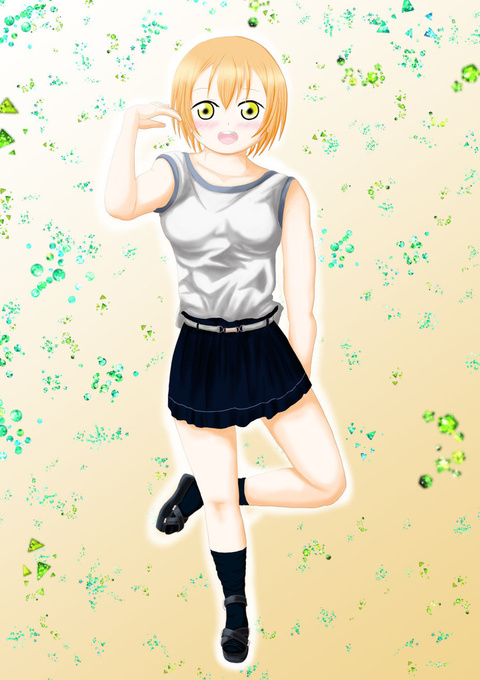 TINAMI - [イラスト]夏ミニスカ凛ちゃん 22/9/2