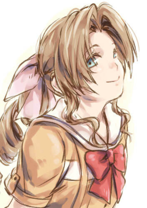 TINAMI - [イラスト]TwitterのFF7R絵エアリス