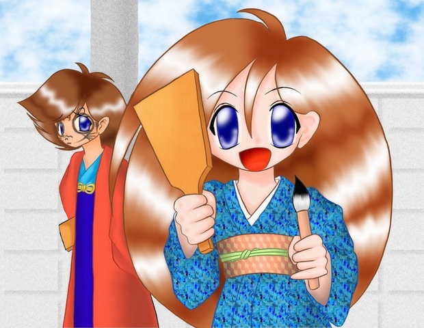 TINAMI - [イラスト]2001年のお正月絵