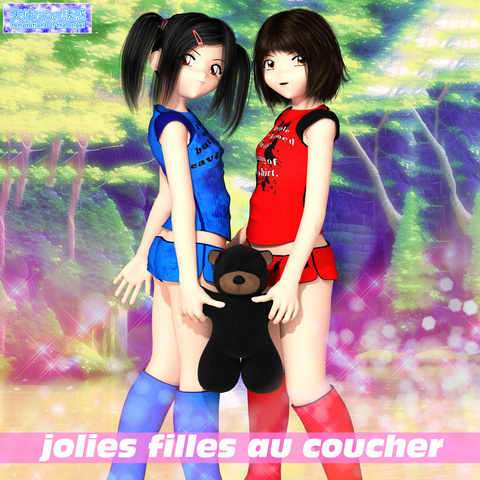 TINAMI - [イラスト]jolies filles au coucher 09