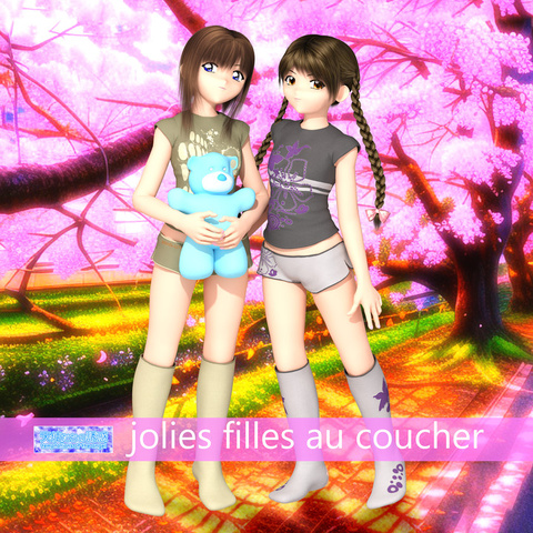 TINAMI - [イラスト]jolies filles au coucher 13