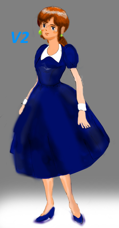 TINAMI - [イラスト]（2023年5月14日・彩色改良版）私服のマレーネ・サリバン-E