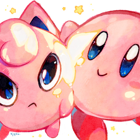 TINAMI - [イラスト]プリン VS カービィ