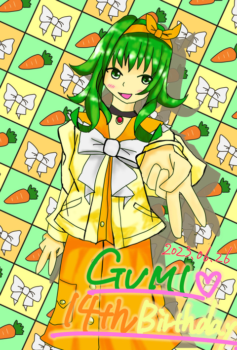 TINAMI - [イラスト]GUMIちゃん14周年！