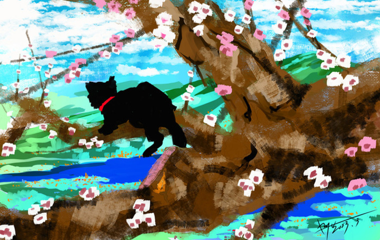 TINAMI - [イラスト]2023年3月の猫