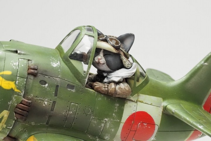 TINAMI - [モデル]Ki-84疾風＆猫のパイロット