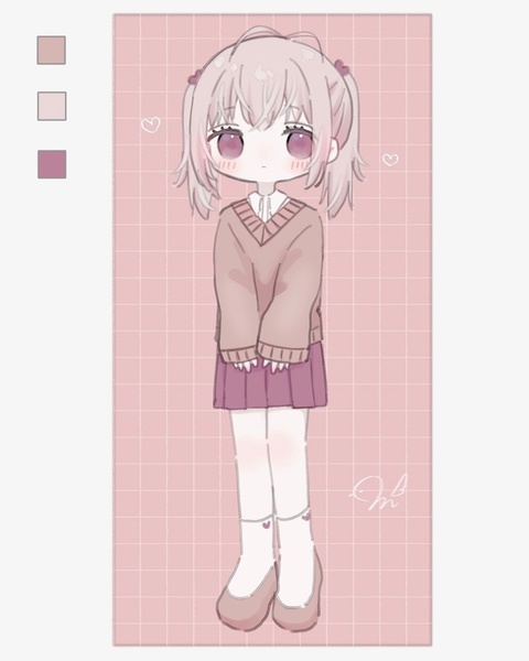 TINAMI - [イラスト]昨日の子(デフォ全身ver.)