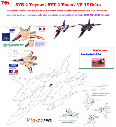 TINAMI - [イラスト](Take-7) SVR-1 ヴォイヤー / SVT-1 ヴィクセン / VF-15 デルタ
