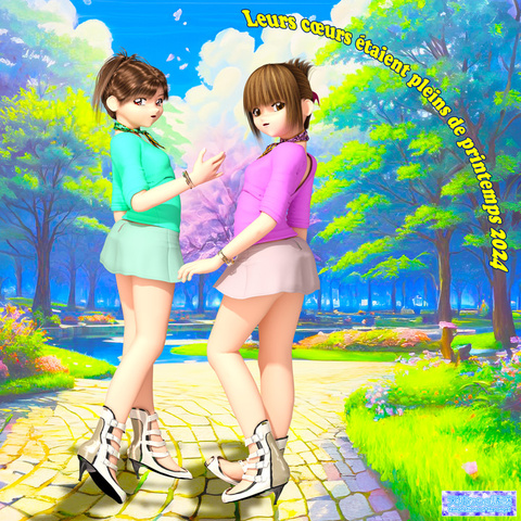 TINAMI - [イラスト]Leurs cœurs étaient pleins de printemps 2024_10