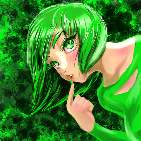 TINAMI - [イラスト]Green eyes