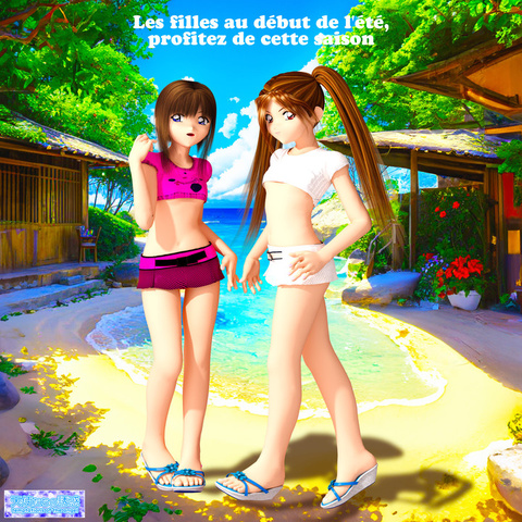 TINAMI - [イラスト]Les filles au début de l'été, profitez de cette saison_002
