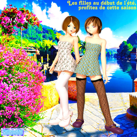 TINAMI - [イラスト]Les filles au début de l'été, profitez de cette saison_010
